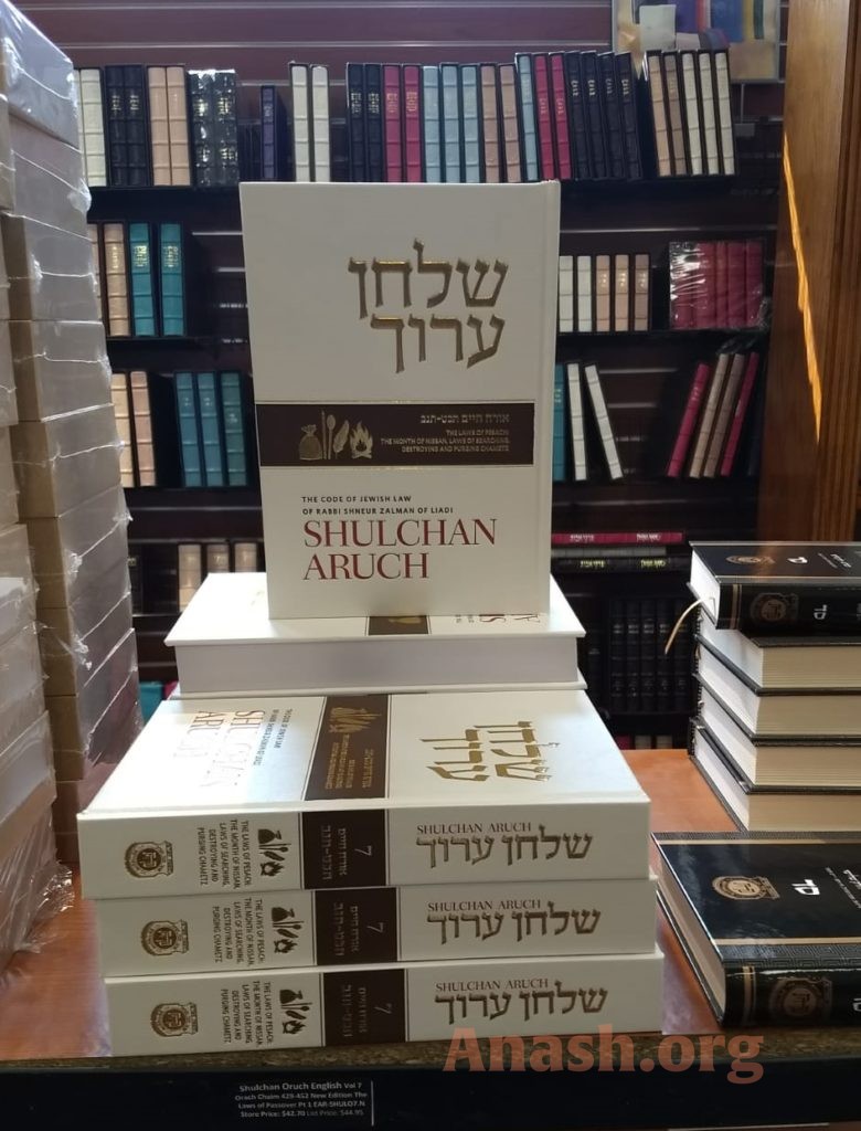 English Shulchan Aruch on Pesach Now Available - Anash.org