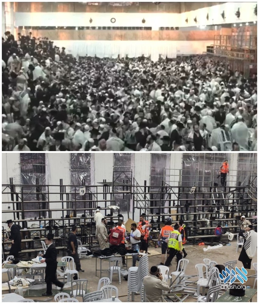 Shul Bleachers Collapse in Yerushalayim, Injures Dozens - Anash.org Shul Bleachers Collapse in Yerushalayim, Injures Dozens - Anash.org