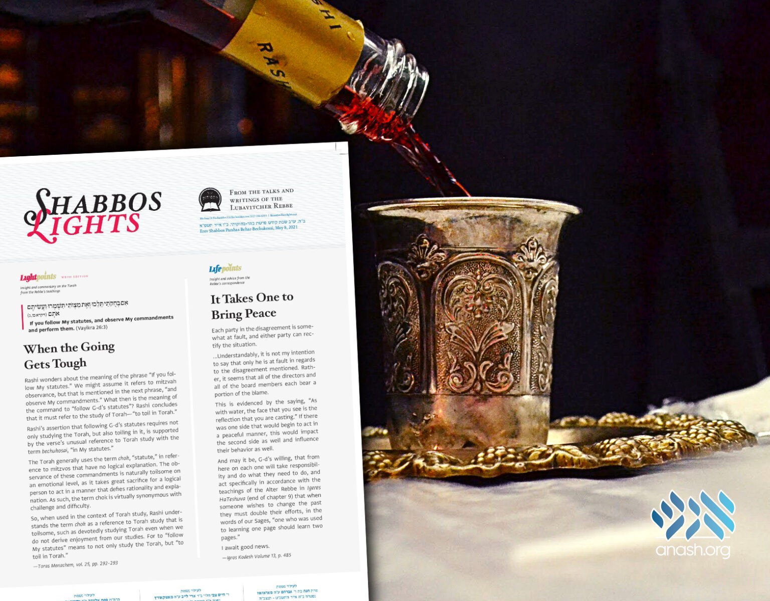 ‘Shabbos Lights’ Offers Weekly Inspiration in English - Anash.org