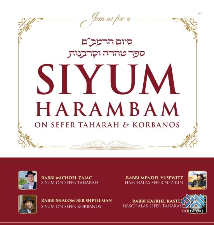 Wednesday: Double Siyum Harambam in Crown Heights | Anash.org