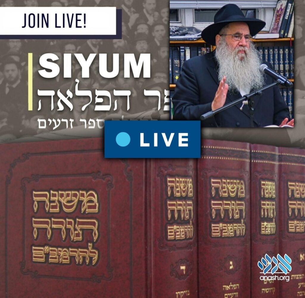 Live: Siyum on Rambam’s Sefer Hafla’ah | Anash.org