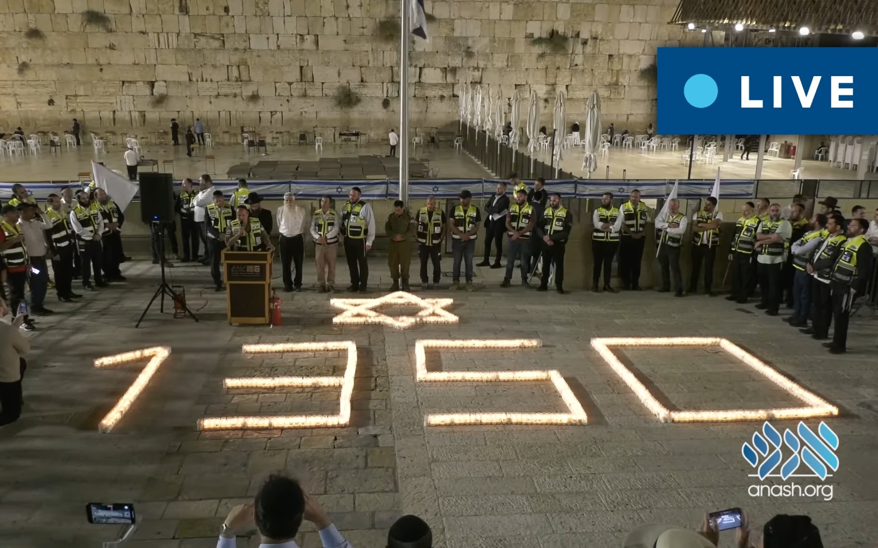 Live: Shloshim Memorial at the Kosel for Simchas Torah Massacre | Anash.org
