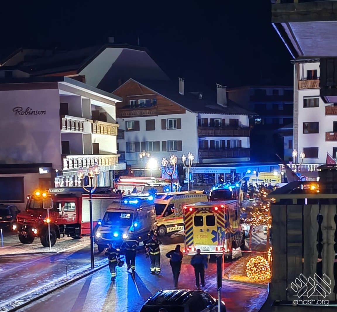 Shliach on the Scene After Deadly Fire Engulfs Scenic Swiss Resort ...